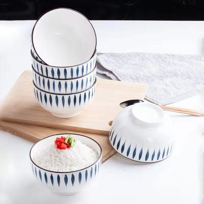China Reeks van de het Porseleinlijst van het Savall de Witte Ronde Blauwe Ceramische Diner Vastgestelde Ovale Te koop