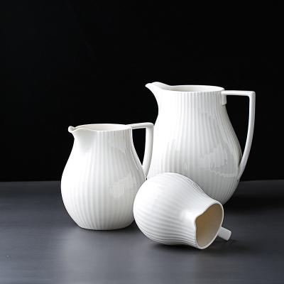 Cina Accessori ceramici delle stoviglie della teiera della teiera bianca della porcellana di LFGB in vendita