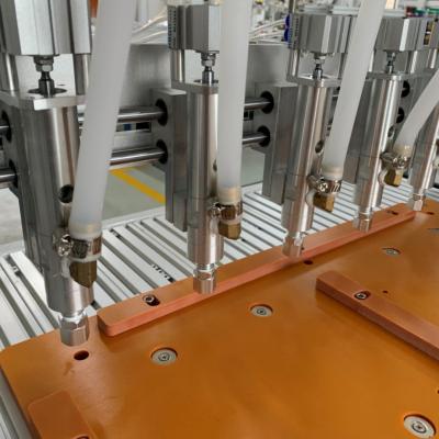 China Six Heads Glue Dispensing Robot 50Hz - 60Hz Automated Glue Dispenser For Back Lit Panel Light for sale