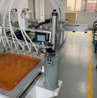 China Six Heads Glue Dispensing Robot 50Hz - 60Hz Automated Glue Dispenser For Back Lit Panel Light for sale