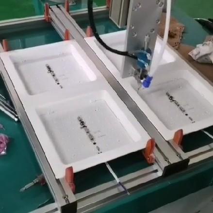 Quality 50 - 60Hz Glue Dispensing Machine 500mm/sec Automated Epoxy Dispenser 150W for sale