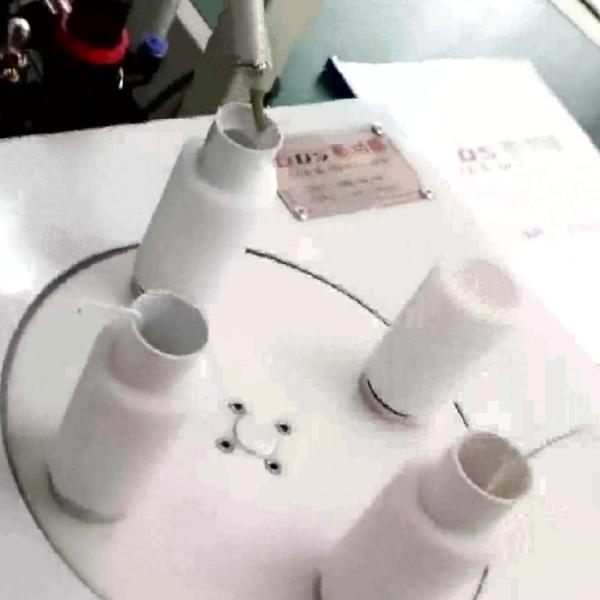 Quality Four Station Industrial Glue Dispensers round Adhesive Dispensing System For T8 Glass Tube End Cap for sale