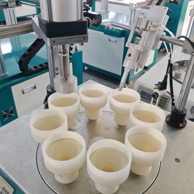 China Eight-Station Automatic Glue Dispenser with Punching and Gluing Function and Adjustable Gluing Track for sale