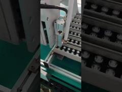 LED wall-washer light silicone glue application by 3 axis glue dispensing robot