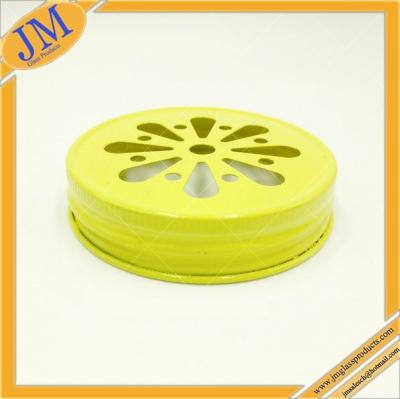 China 70mm mason daisy cut lid for drinking use or party favor for sale