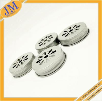 China customized daisy cut lid for mason jar, small metal lid for sale