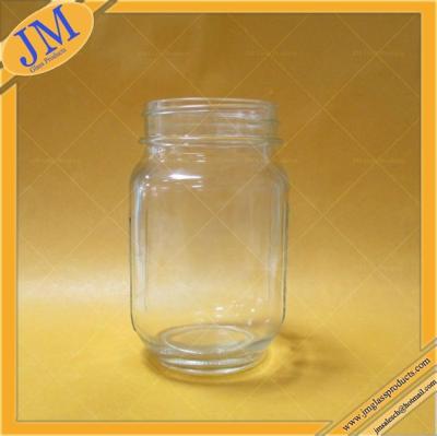 China 16oz empty glass mason jar for sale