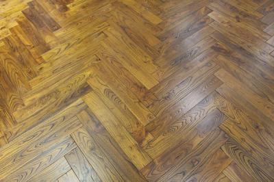 China teak vintage herringbone parquet wood flooring for sale