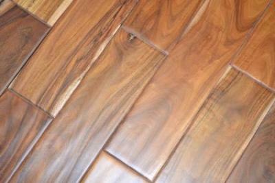 China hand scraped tobacco road acacia hardwood flooring for sale