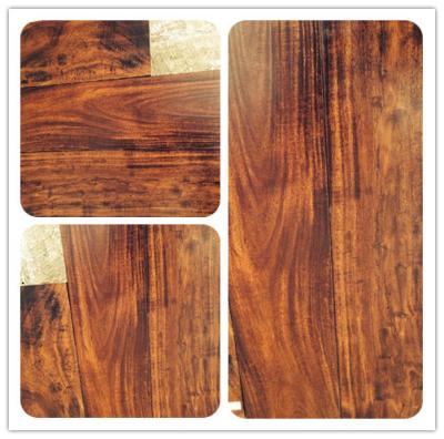 China 18mm thick bronze acacia hardwood flooring for sale