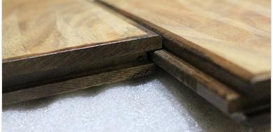 China big beveled unfinished small leaf acacia flooring for sale