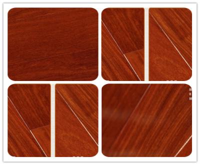 China high gloss cumaru flooring in mahogany color stain for sale
