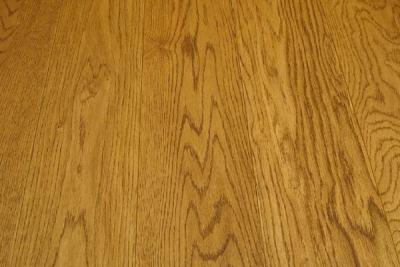 China Golden wheat stain oak solid wood floors for sale