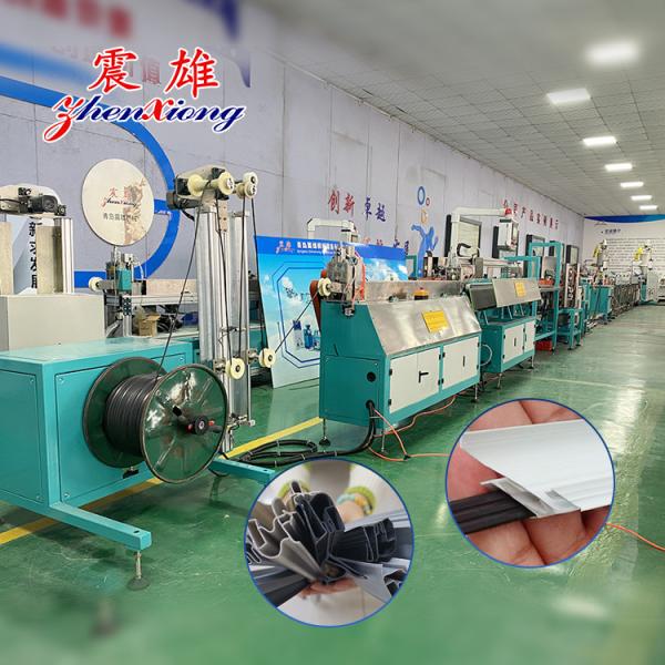 Quality PLC Door Gasket Production Line Magnetic Strip Plastic Profile Extrusion Machine for sale