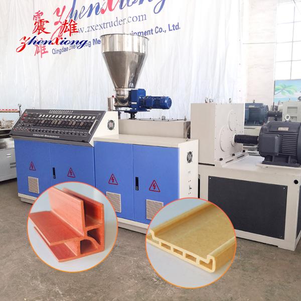 Quality Plastic Pvc Profile Extruder Line Wood Plastic Profile Making Machine High Productivity for sale