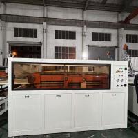 China PVC Automatic  WPC Door Production Line Wall Panel Cross Cutting Machine for sale