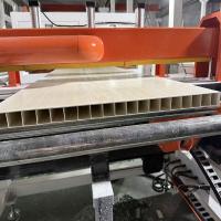 China Automatic Control Wpc Wall Panel Machine Adjustable Cutting Cross Cutting Machine for sale
