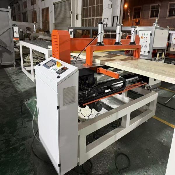 Quality Automatic Control Wpc Wall Panel Machine Adjustable Cutting Cross Cutting Machine for sale