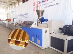 Línea de producción de perfiles de plástico ecológicos de 37 kW Extrusión de madera Fabricación de plásticos