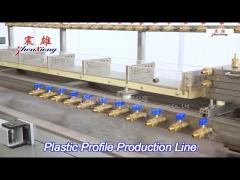 37kw eco friendly plastic profile production line wood extrusion plastic manufacturing