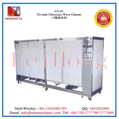 China limpiador de la onda ultrasónica del Tri tanque en venta