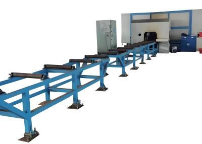 China 2 KW Servo Motor Drilling Infeed CNC H-Beam Drilling Shearing And Tapping Machine Line 500×500mm Size for sale