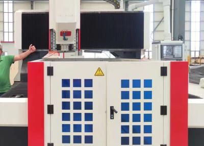 China 1200x1200mm Size Steel Plate Flanges Processing CNC Drilling Tapping Machine 18mm T-Slot Width for sale