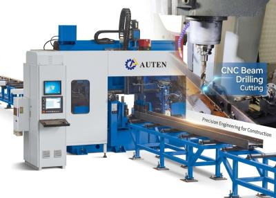 China Total 3 Spindles CNC Structural Beam Drilling Machine Center 11/15KW Spindle Motor Power for sale
