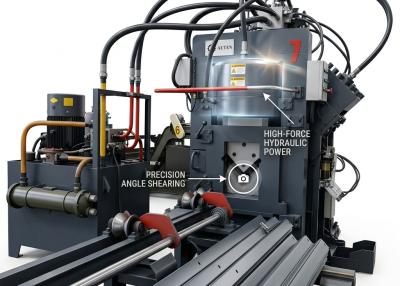 China Multiple Cooling Method CNC Angle Steel Processing Line With Punching Shearing Marking Functions for sale