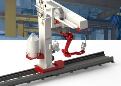 China ±0.07mm Repeatability Inverted Rail Welding Robot Machine 180000Lux Light Resistance for sale
