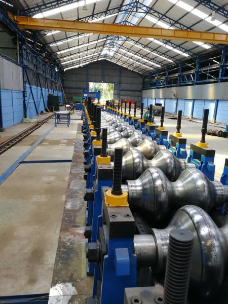 Heavy Large Culvert Steel Roller Forming Machine , Corrugated Sheet Making Machine