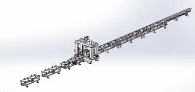 China Multifunctional CNC H Beam Drilling and Band Sawing Machine Line Used in Steel Structure Industry for sale