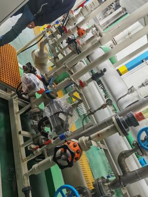 China high salty Industrial RO Water Treatment Equipment with 45% Water Recovery Rate and 4 Tons Per Hour Capacity for High TDS Concentrations for sale