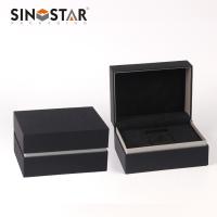 China Custom Luxury Plastic Watch Presentation Box with Velvet Interior Rectangle Shape for sale