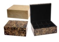 China 8 Slot Watch Storage Box UV Coating Embossed Logo Customizable 108x110x80mm for sale