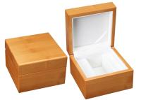 China Handmade Solid Wood Single Watch Box Recyclable Gift Packaging Custom Logo for sale