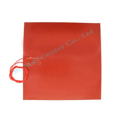 China 3D Printer Accessories 12V 280W Flexible Silicone Heating pad / Element 250*250mm for sale
