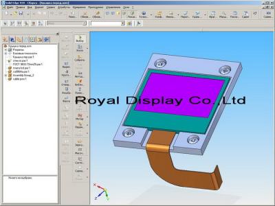 China Electric Transflective Lcd Display , Monochrome Graphic Display High Reliability for sale