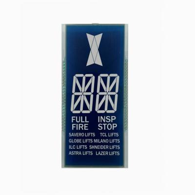 China 5 Inch Elevator 7 segment Monochrome Stn LCD Display With Connector With Backlight for sale
