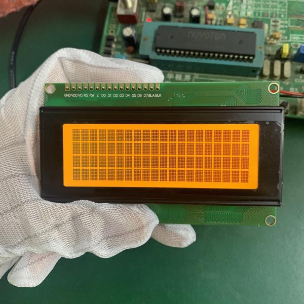 4x20 Μοντέλο οθόνης LCD χαρακτήρων με κίτρινο πράσινο φως