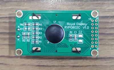 China 8X2 FSTN/Positive Character Monochrom LCD-Display mit weißem LED-Schwarzlicht zu verkaufen