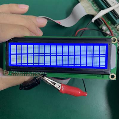 China 16*2 Big Size STN LCD Module Negatief Blauw Monochroom Met IC ST7065 for sale