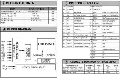 China 160*160 Graphic LCD Module FSTN 6H Transflective 60*60mm Square Industrial Display With Backlight for sale