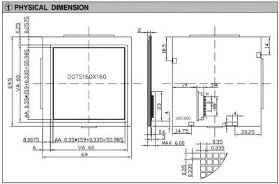 Китай 160*160 Графический ЖК-модуль FSTN 6H 12H NT7701 С подсветкой Широкотемпературный PIN-коннектор Промышленный дисплей Настройка продается