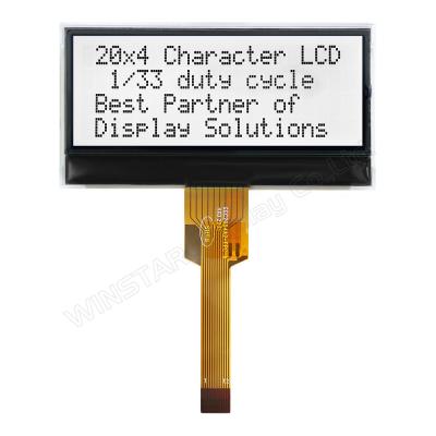 China 20*4 FSTN Monochrome I2C Wide Temperature LCD Module Winstar Replacement for sale