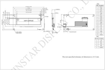 China 3.9'' 480*RGB*128 HDMI Wide Temperature TFT Winstar Replace Customize LCD Module for sale