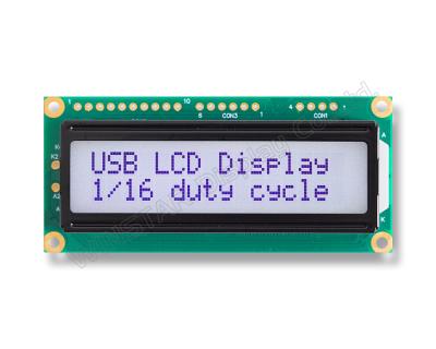 China 16*2 character USB interface FSTN STN LCD Module Winstar replace industrial use for sale