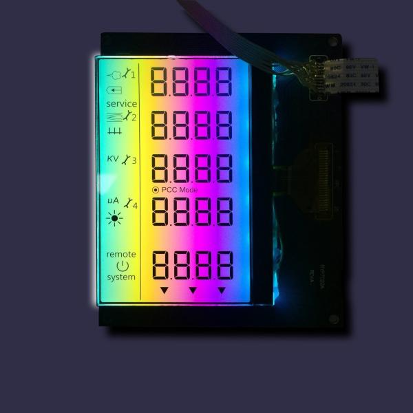 Positive LCD VA Platte kundenspezifisches elektrisches Segment Instrumen 7 medizinischer Ausrüstung VA Tn Htn Stn 3.3V FSTN Monolcd-Modul TN