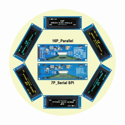 China SSD1322 Controller 256x64 Graphic Oled Display Module With Opetional Light for sale