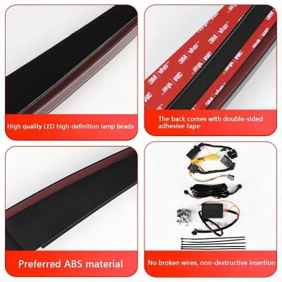 China Para o Tesla Model Y 3 Através do farol traseiro dinâmico de luz traseira de faixa de atualização e modificação decoração M3 Y à venda